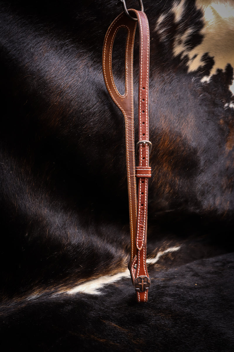 Shaped Ear Bridle with Single Buckle and Cross Conchos – Loncey Johnson ...