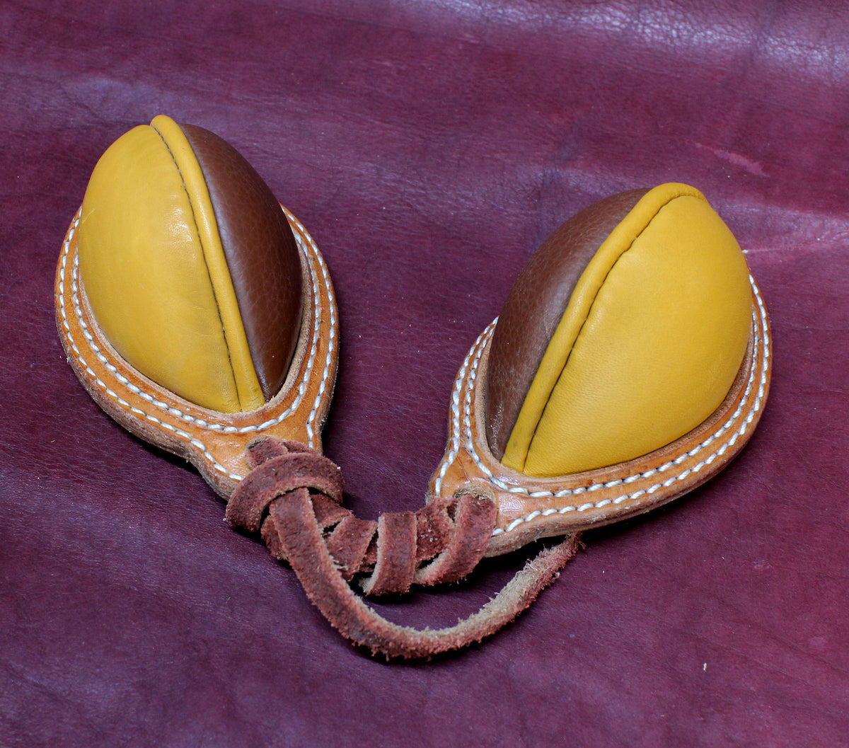 Small Two Tone Bucking Rolls in Brown and Honey Tan – Loncey Johnson ...